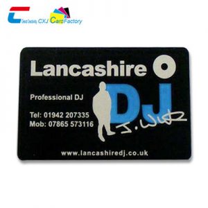 Custom Black Plastic Business Cards Wholesale - CXJ Card Factory